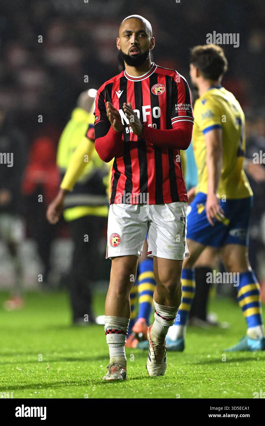 Walsall's Kemar Roofe during the Sky Bet League Two match at the Pallet ...