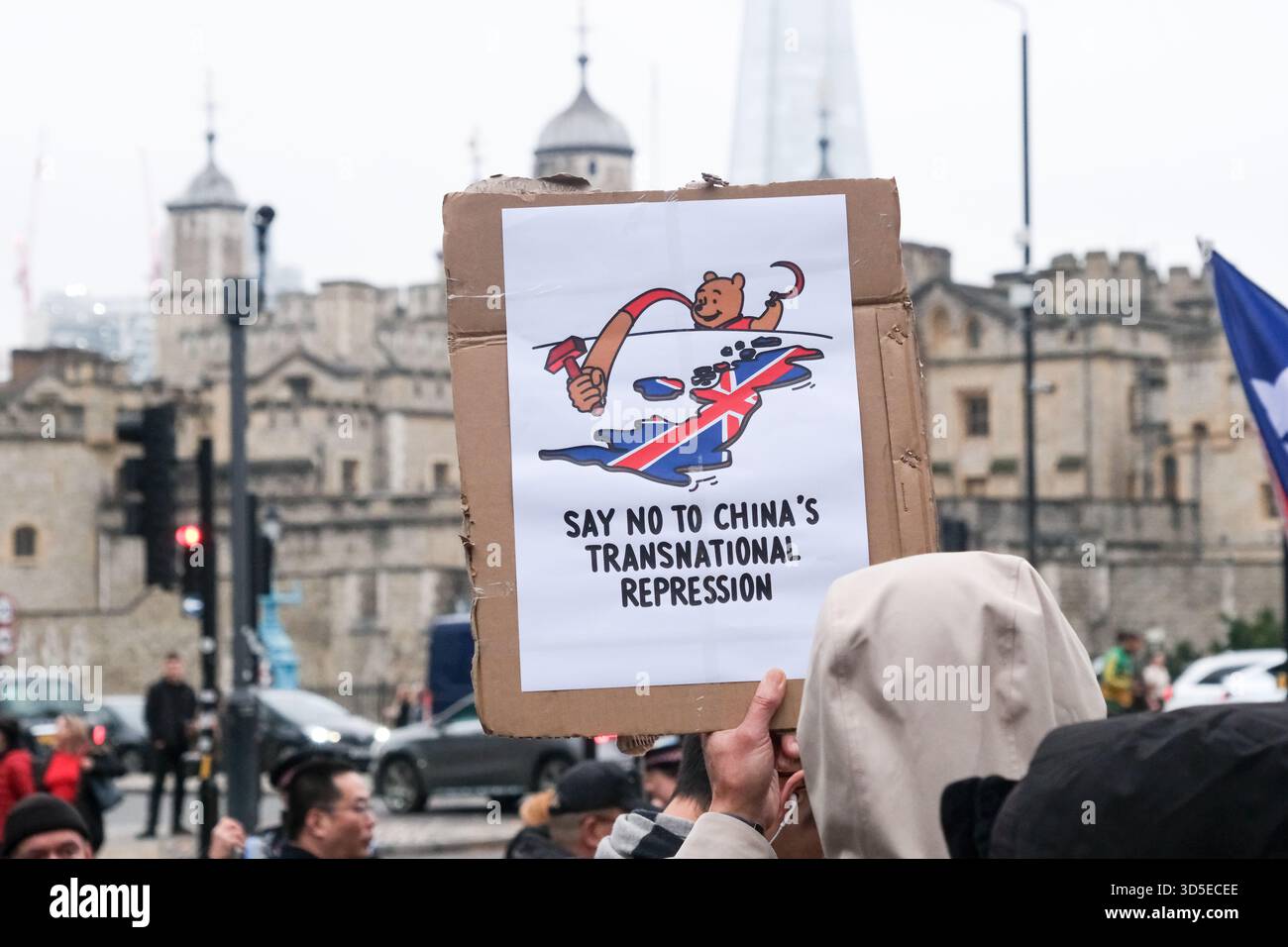 London, UK. 15th Nov 2025. Protest against the proposed China Embassy ...