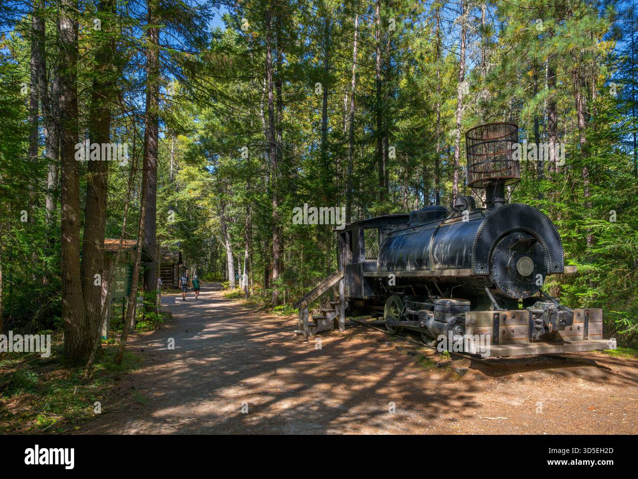 A steam locomotive at Algonquin Logging Museum, Algonquin Provincial ...