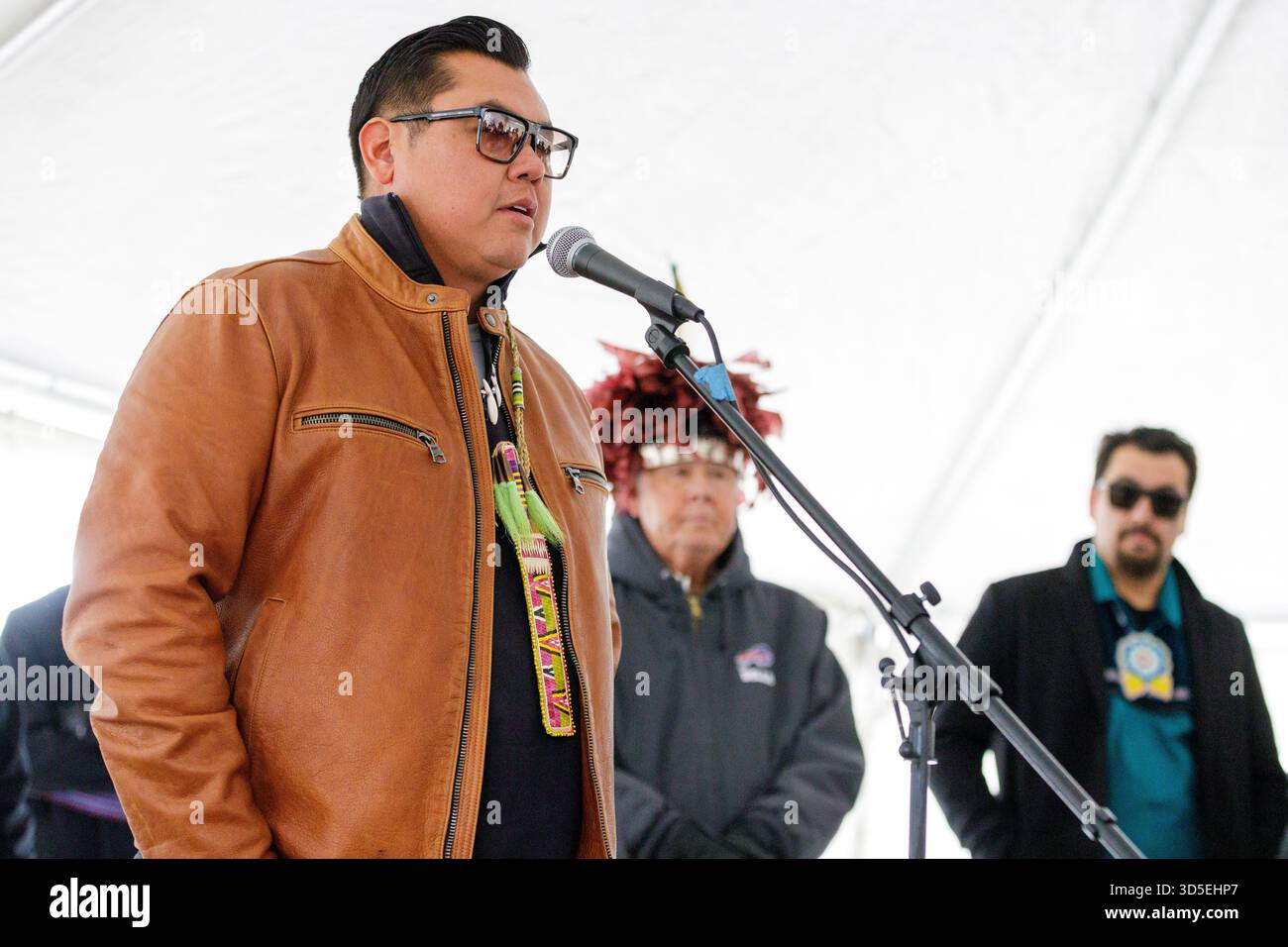 JAMIE JACOBS, Seneca speaking at the Treaty of Canandaigua ...