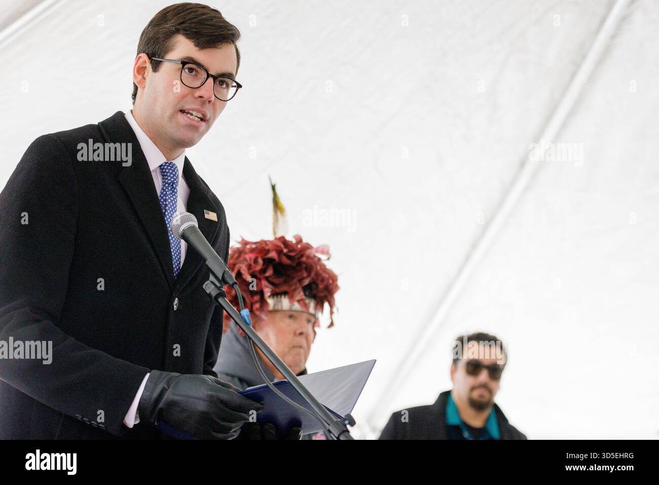 A representative from Congresswoman Claudia Tenney's office speaking at ...
