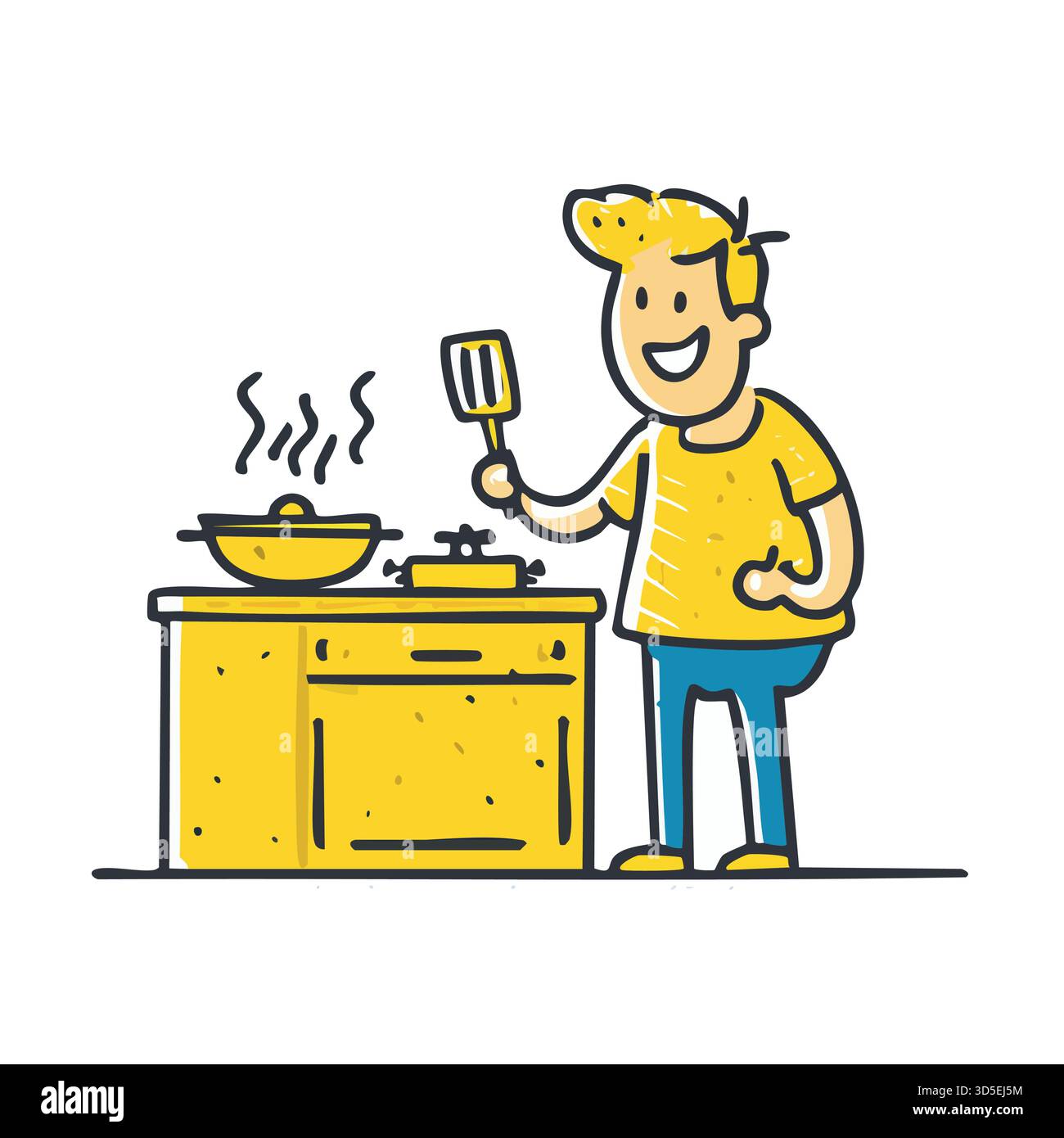 Summer bbq friends garden Stock Vector Images - Alamy