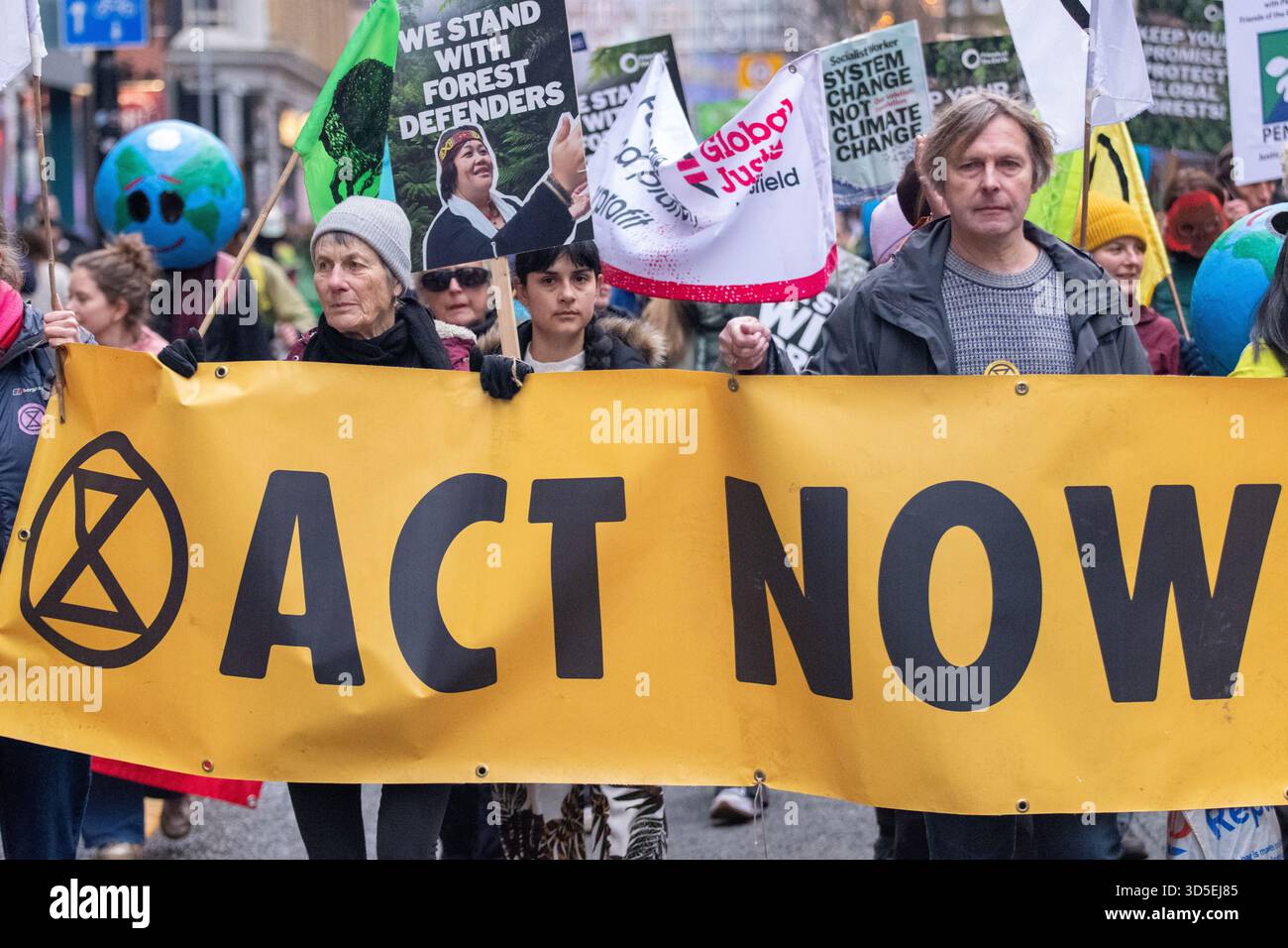 Act Now extinction rebellion banner. Greater Manchester Climate Justice ...