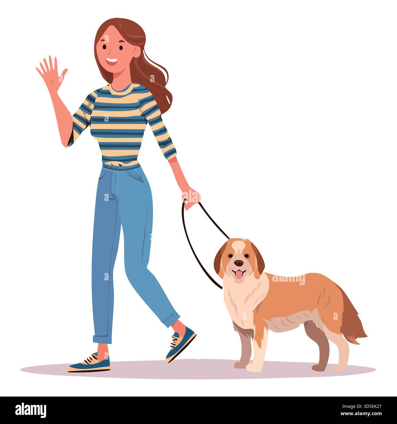 Outdoor pet bonding Stock Vector Images - Alamy