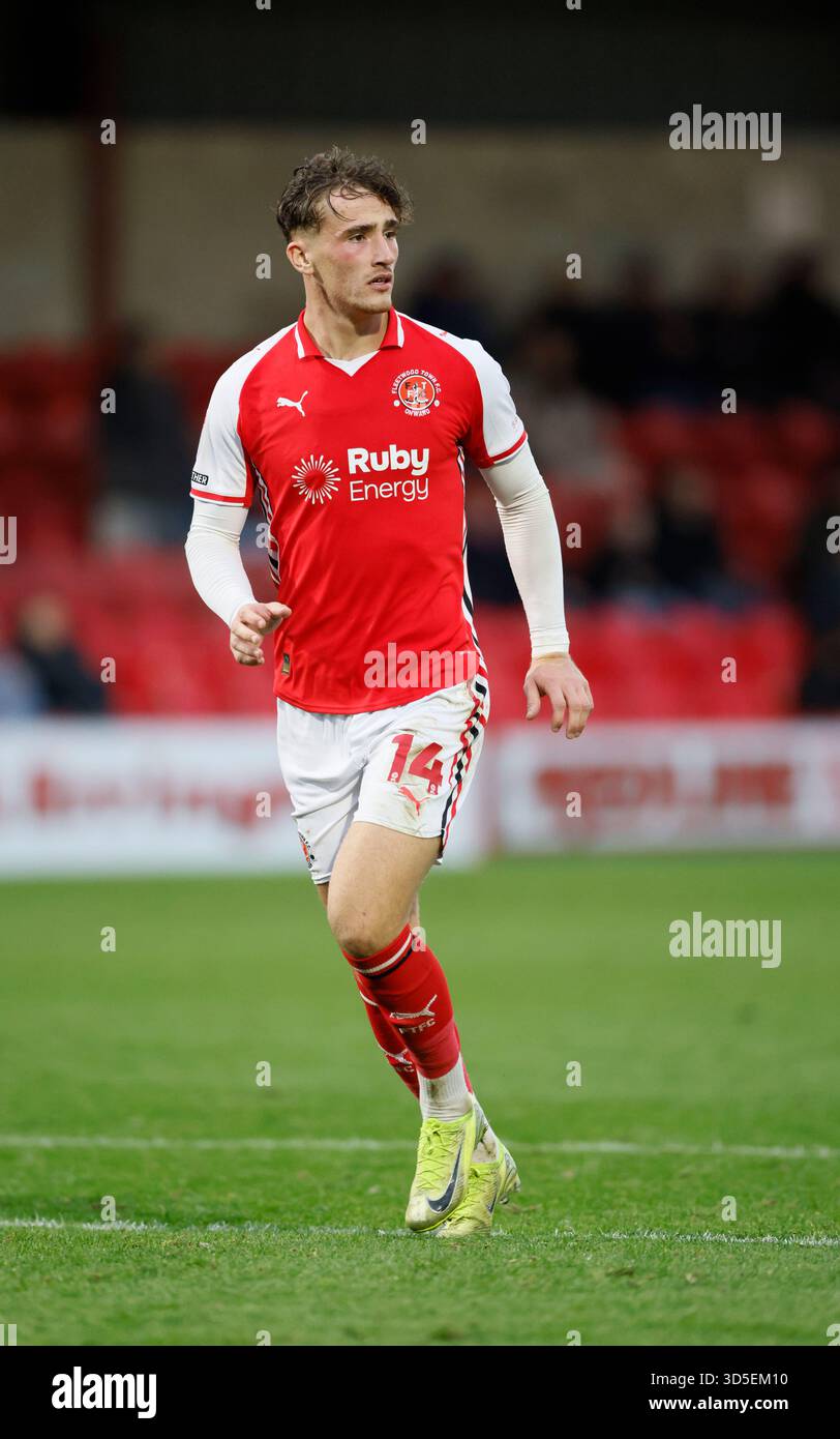 Fleetwood Town's Lewis McCann during the Sky Bet League Two match at ...