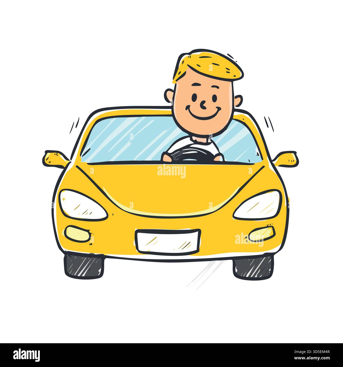 City car driving traffic Cut Out Stock Images & Pictures - Alamy