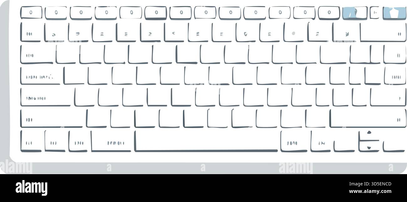 Keyboard – Computer, technology, typing, work Stock Vector Image & Art ...