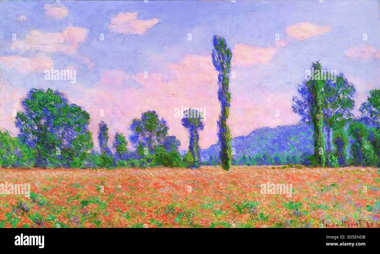 Landscape field near river Stock Vector Images - Alamy