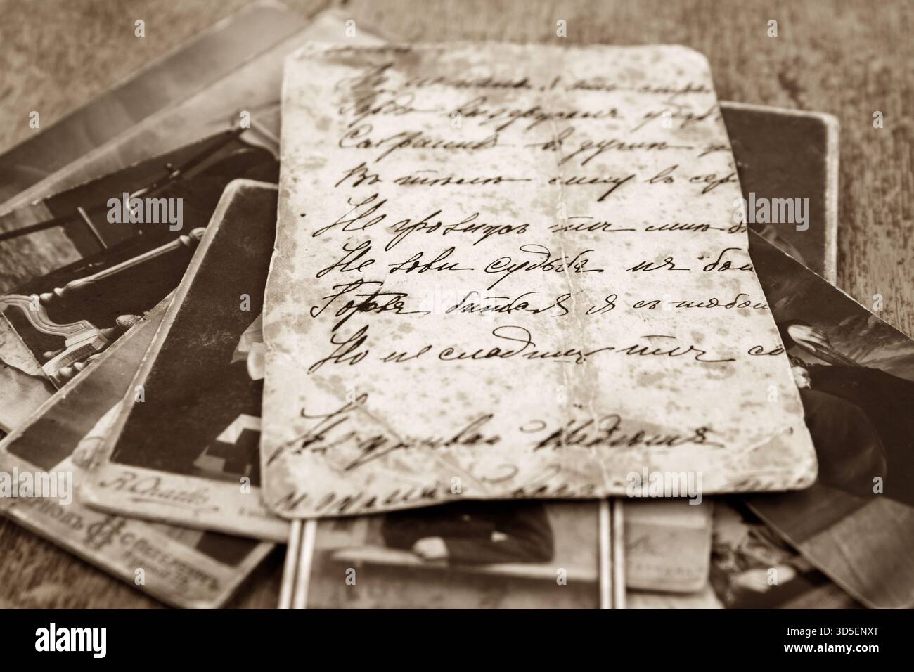 Various vintage studio photos and text on the back of a old photo ...