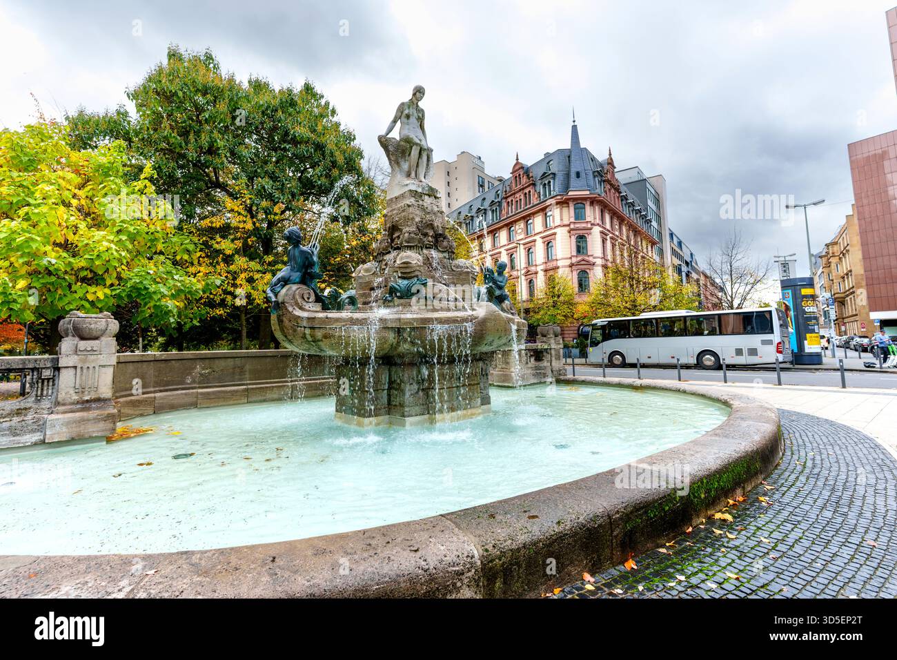 Frankfurt, Germany - October 21, 2025: Graceful Fairy Tale Fountain ...