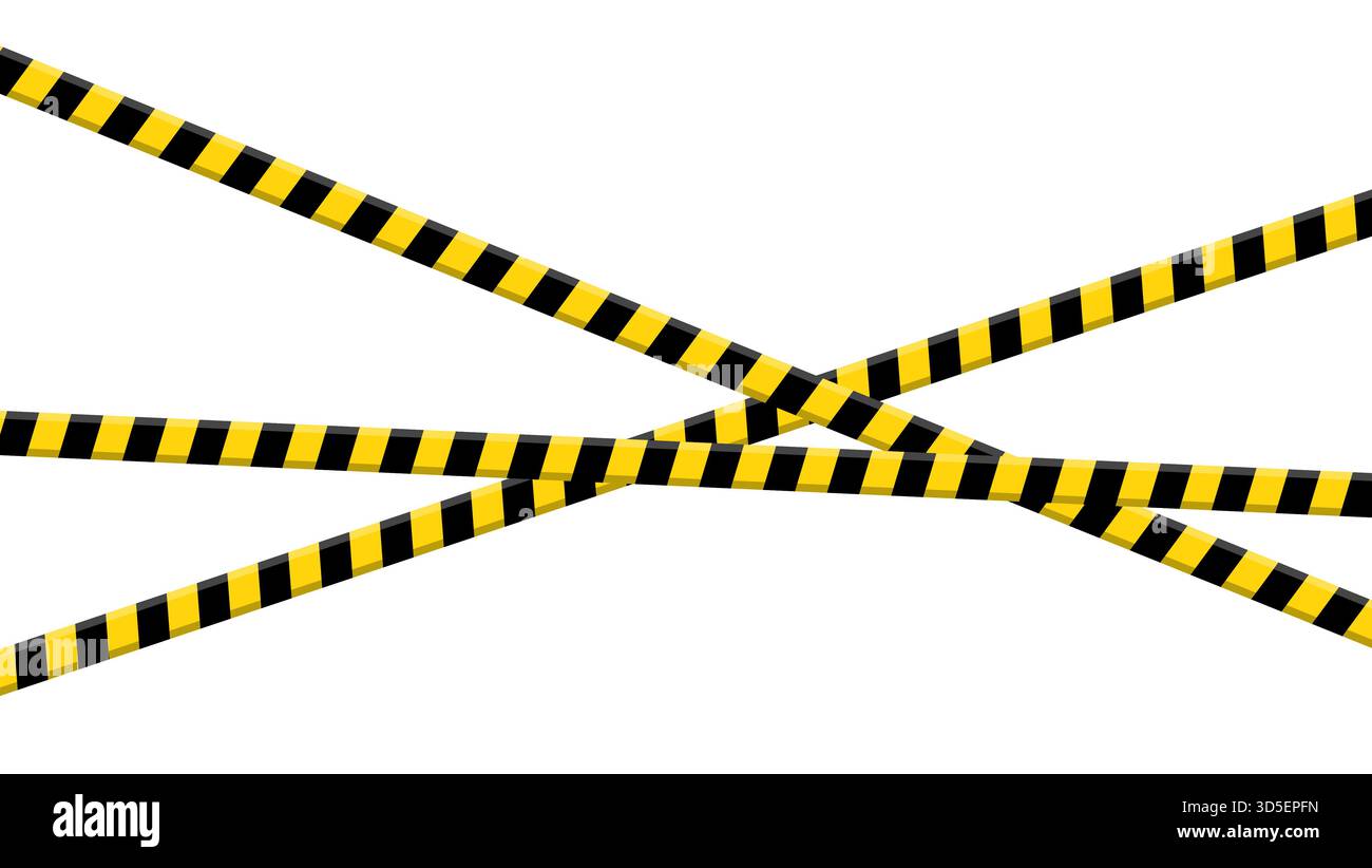 Warning tape alert line Cut Out Stock Images & Pictures - Alamy