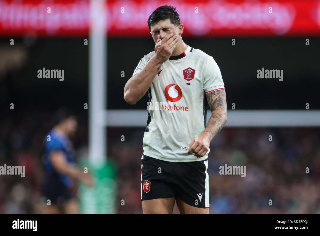 Louis Rees-Zammit of Wales during the Quilter Nations Series 2025 match ...