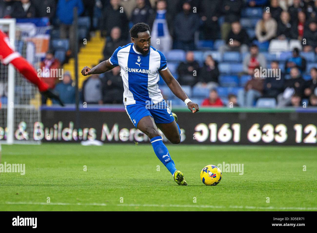 Manny Monthe of Oldham Athletic during the Emirates FA Cup First Round ...