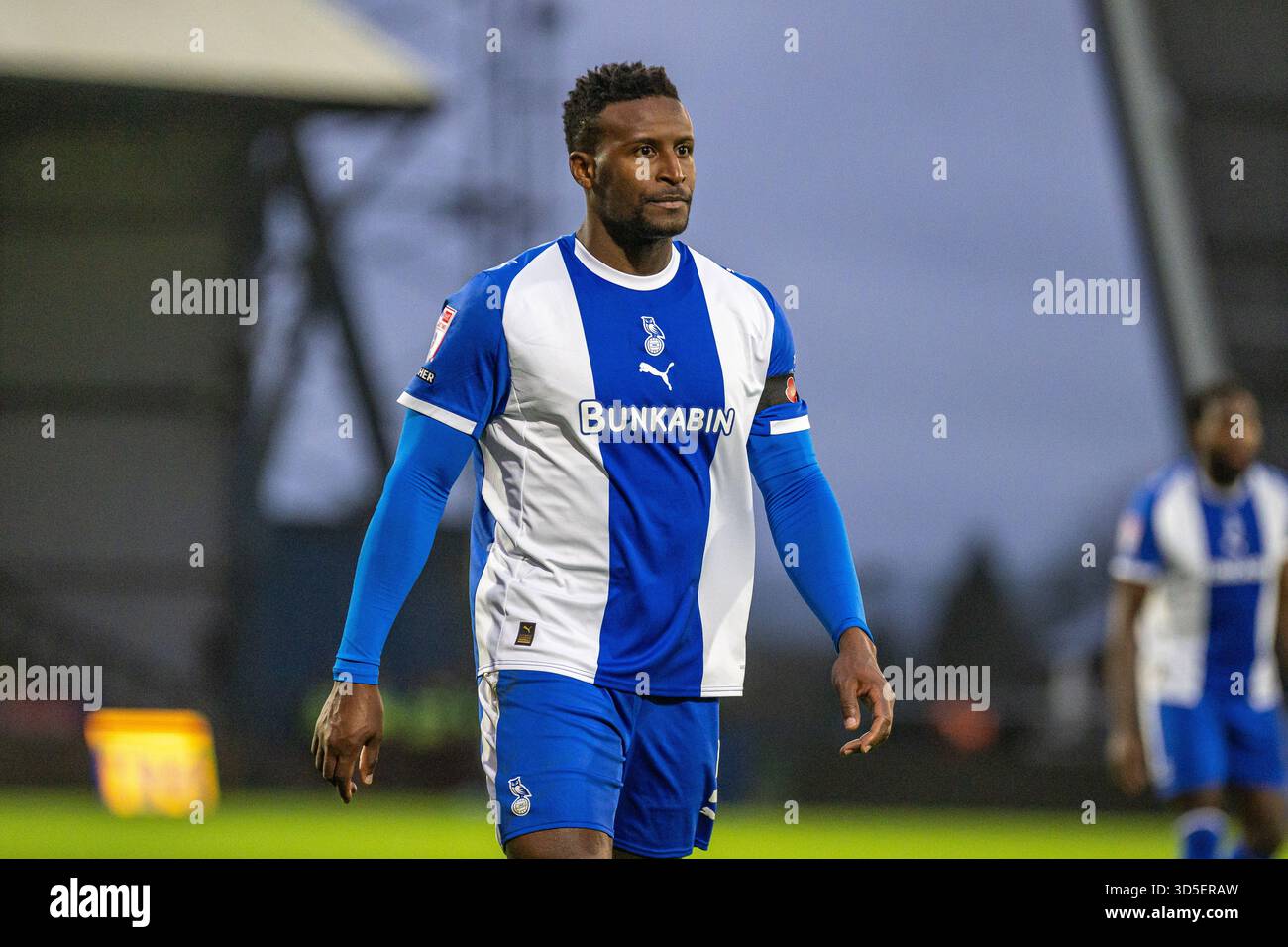 Donervon Daniels of Oldham Athletic during the Emirates FA Cup First ...