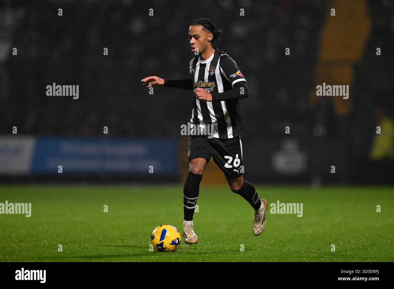 Tyrese Hall of Notts County during the Sky Bet League 2 match between ...