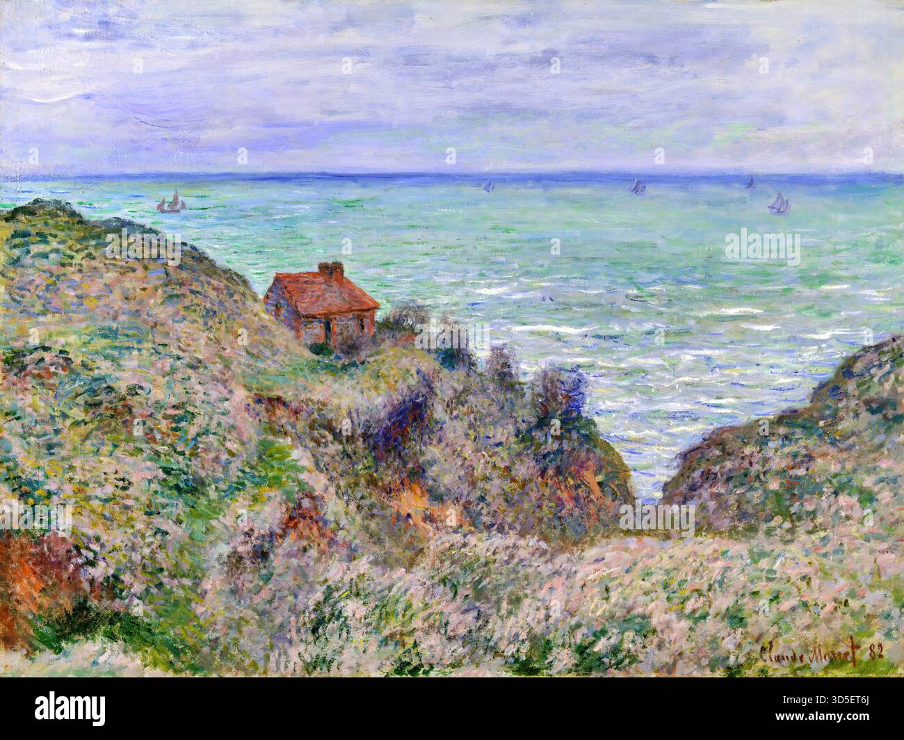 Cabin of the Customs Watch, 1902 by Claude Monet Stock Vector Image ...