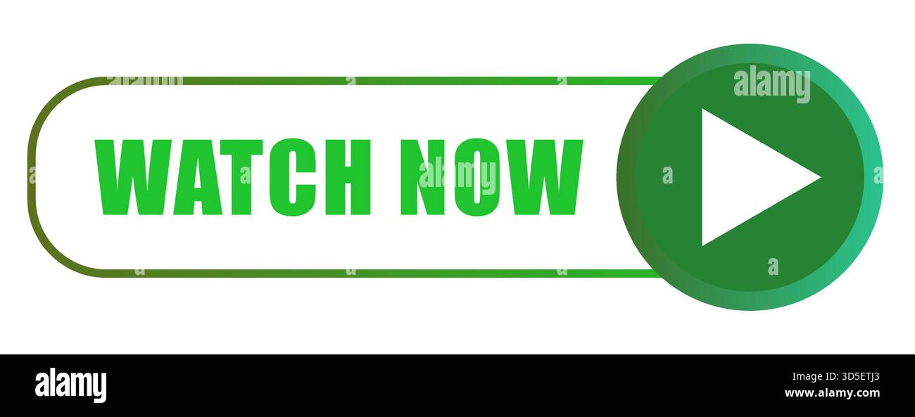 Green live stream button Stock Vector Images - Alamy