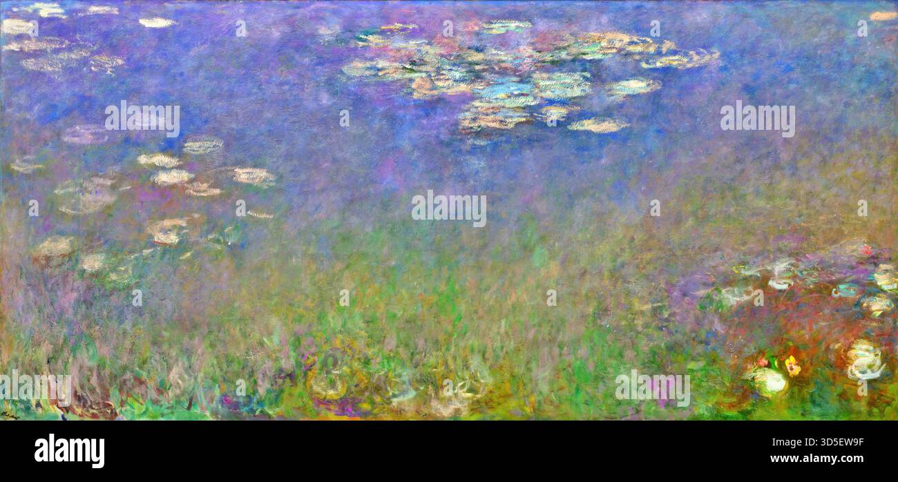 Water Lilies (Agapanthus), 1915 by Claude Monet Stock Vector Image ...