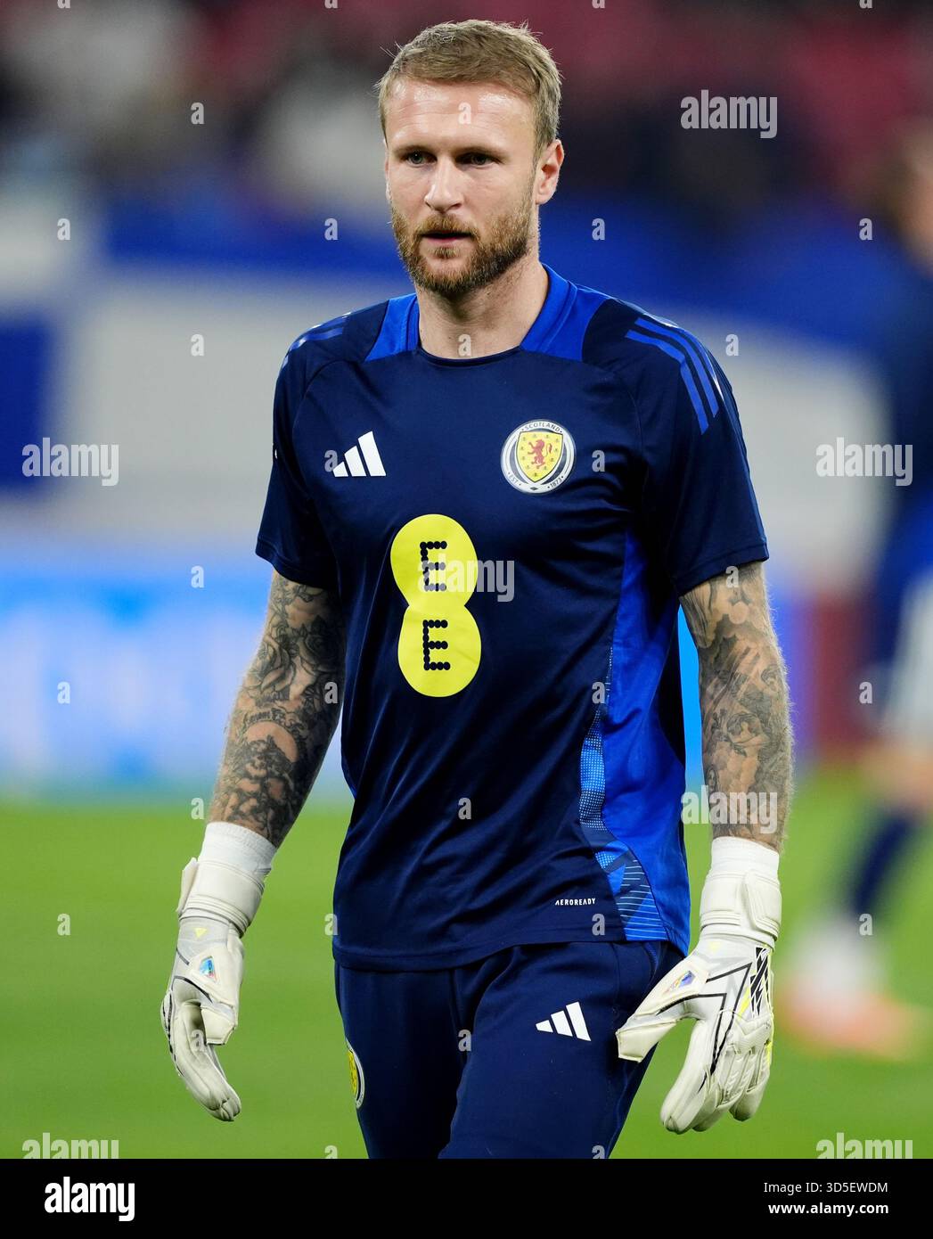 Scotland goalkeeper Scott Bain during the warm up before the FIFA World ...