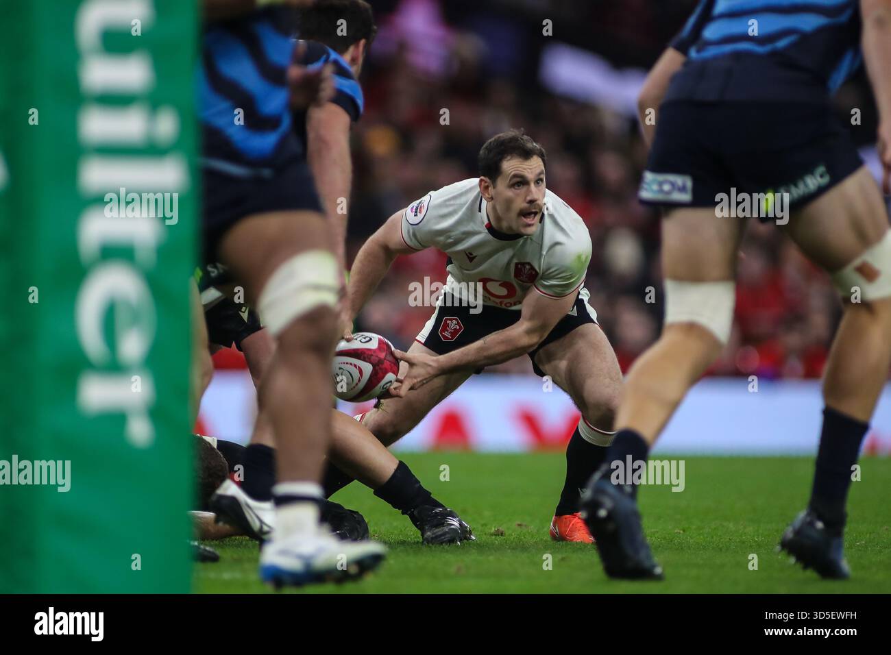 Tomos Williams of Wales during the Quilter Nations Series 2025 match Wales vs Japan at ...