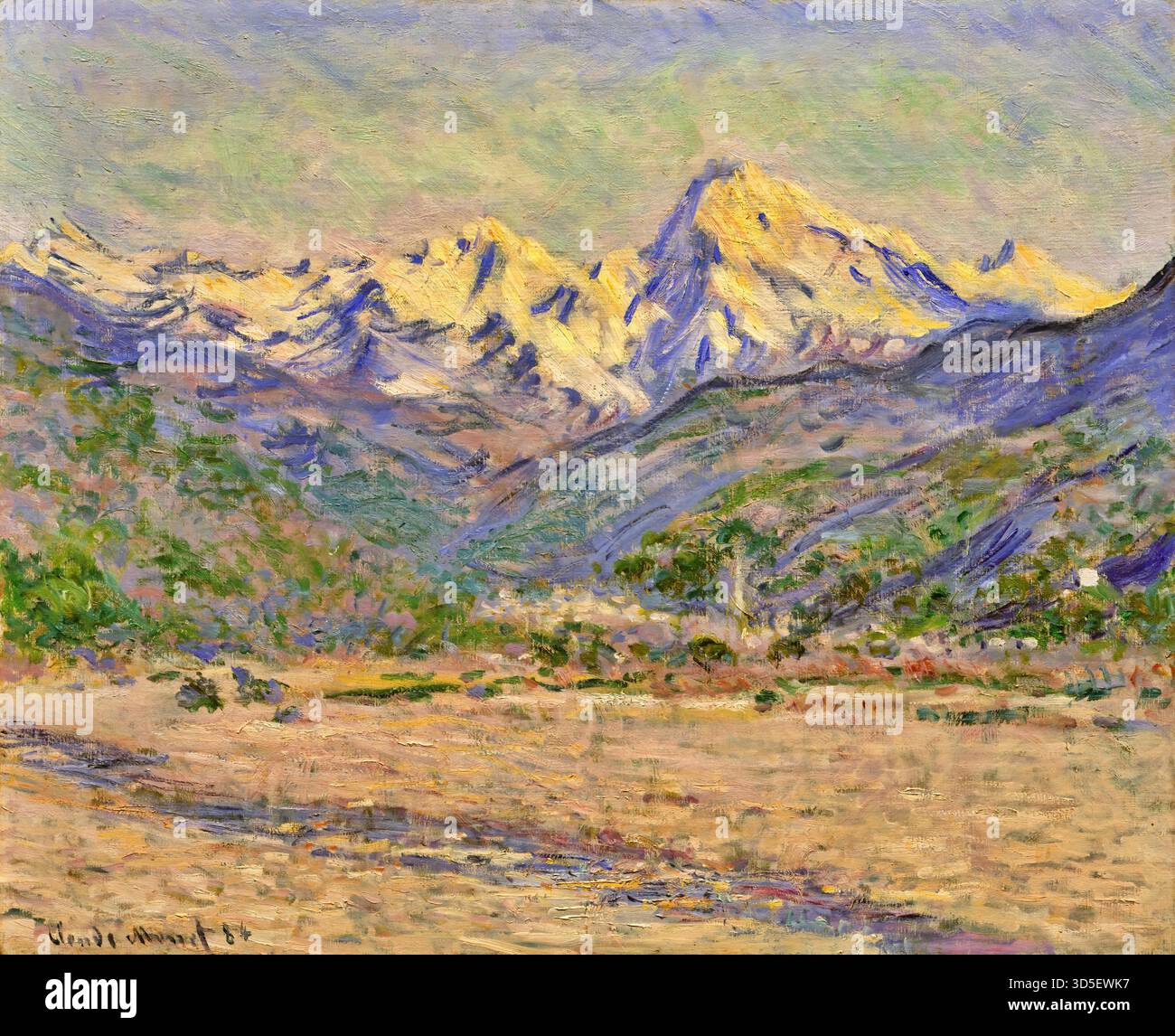 The Valley of the Nervia, 1884 by Claude Monet Stock Vector Image & Art ...