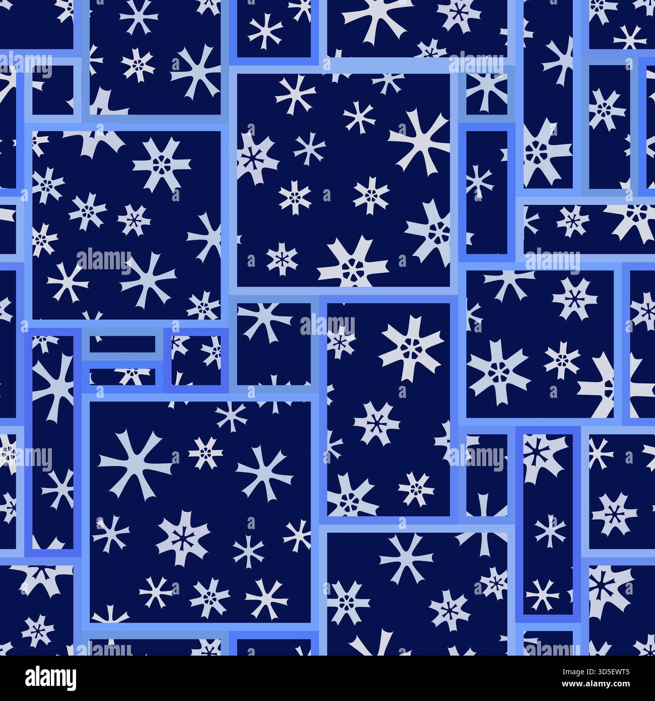 Winter night on square Stock Vector Images - Alamy