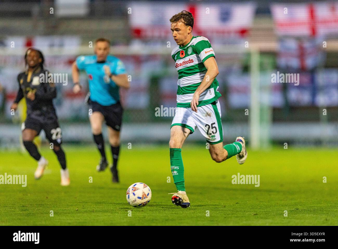 Yeovil Town's Max Jolliffe runs with the ball Enterprise National ...