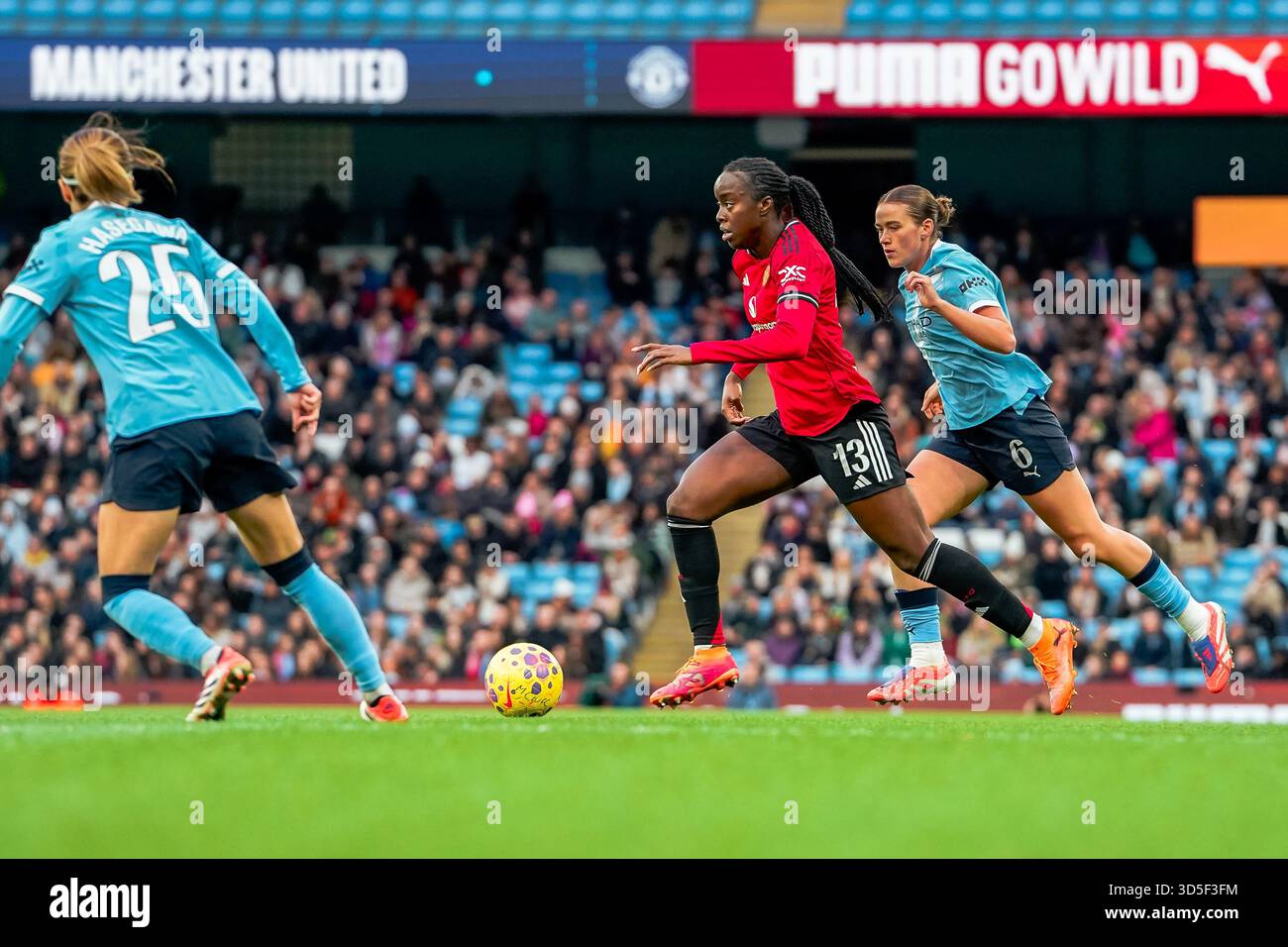 MANCHESTER, ENGLAND - November 15: Simi Awujo of Manchester United ...
