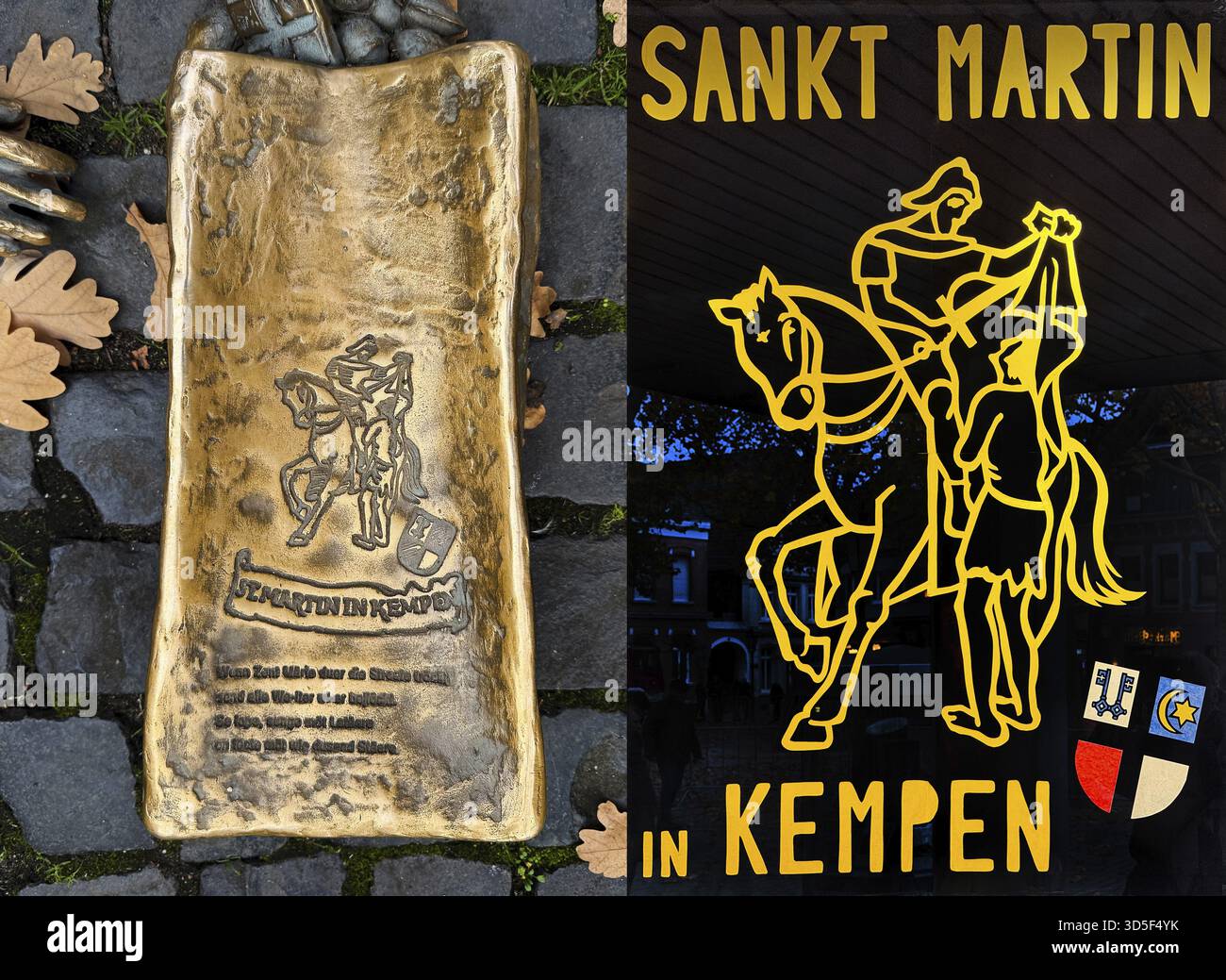 Martin bag of the sculpture with the title Sankt Martin in Kempen by ...