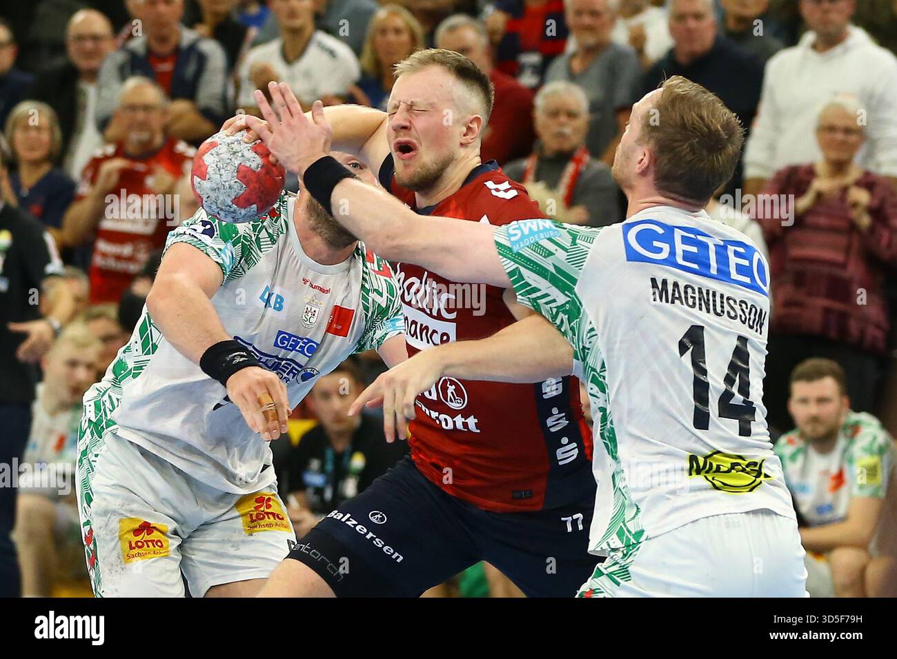 15 November 2025, Schleswig-Holstein, Flensburg: Handball: Bundesliga ...