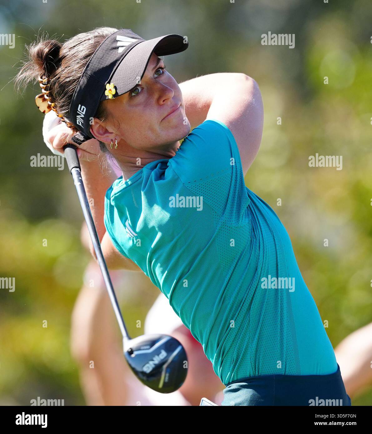 BELLEAIR, FL - NOVEMBER 15: LPGA golfer Linn Grant plays her tee shot ...