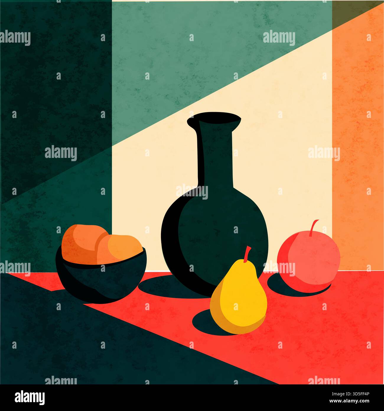 Creative still life fruit Stock Vector Images - Alamy