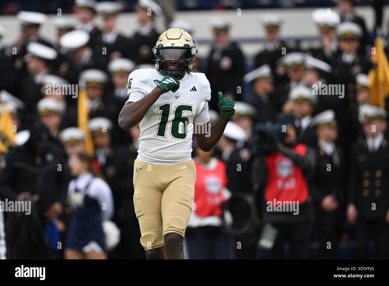 South Florida wide receiver Jeremiah Koger (16) celebrates after ...