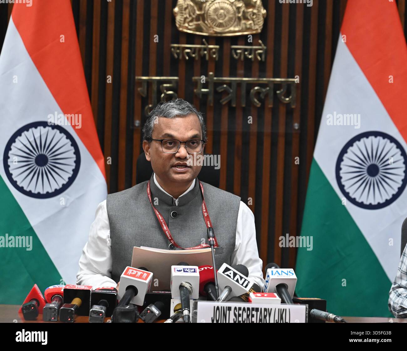 NEW DELHI, INDIA - NOVEMBER 15: Prashant Lokhande, Joint Secretary ...