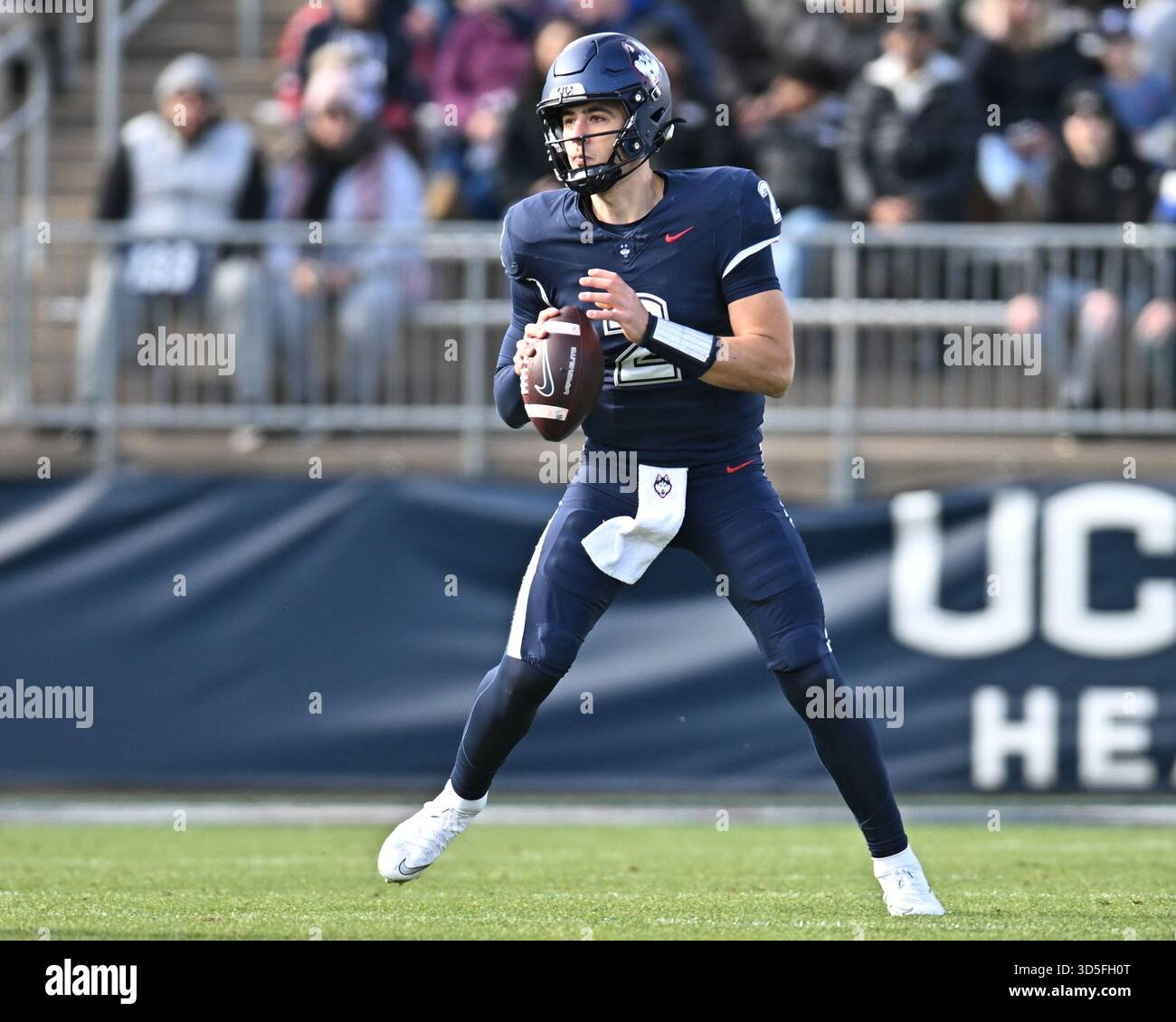 EAST HARTFORD, CT - NOVEMBER 15: UConn Huskies quarterback Joe Fagnano ...