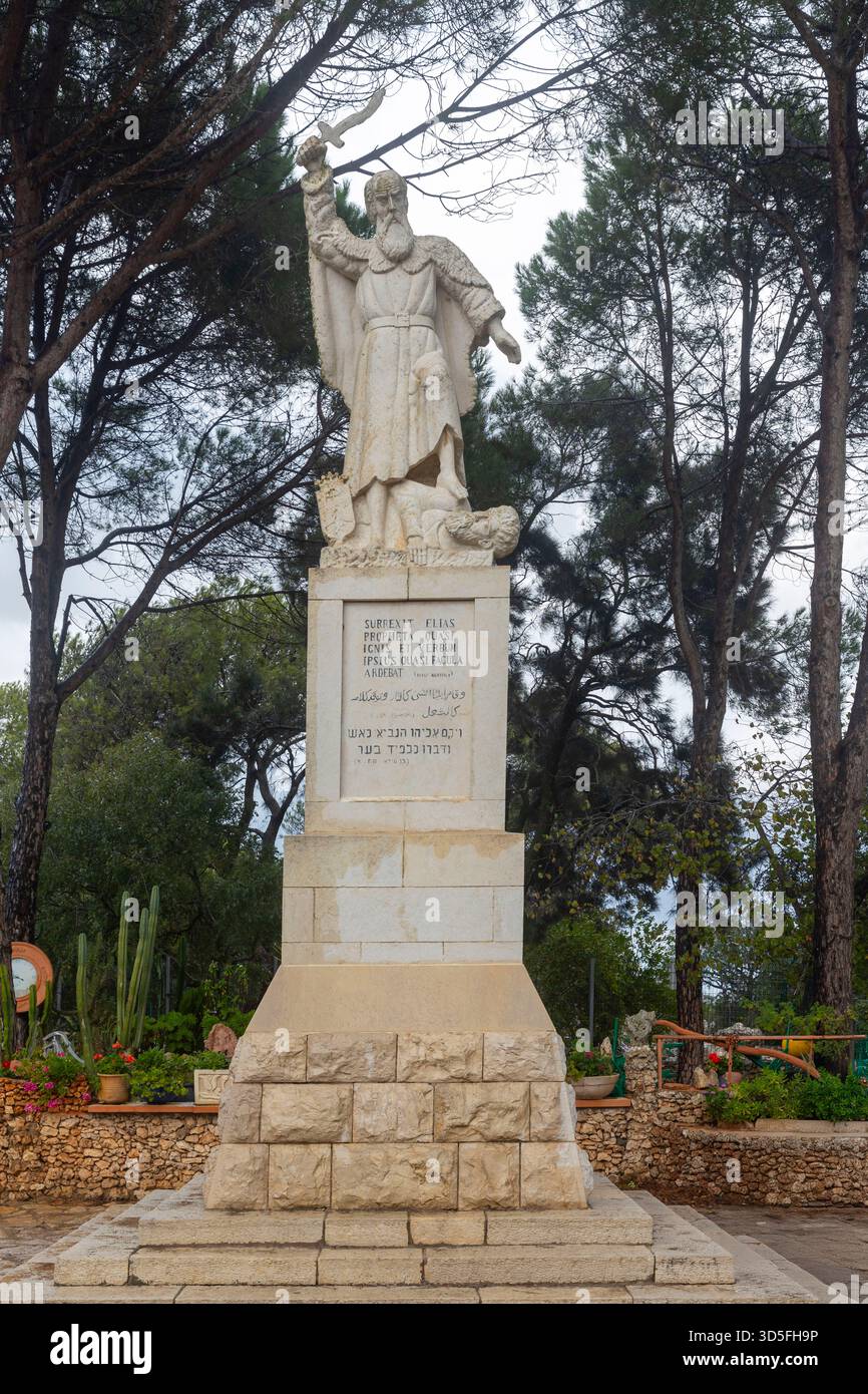 HAIFA, ISRAEL, June 26, 2025: Muhraka monastery of the Carmelite on the ...