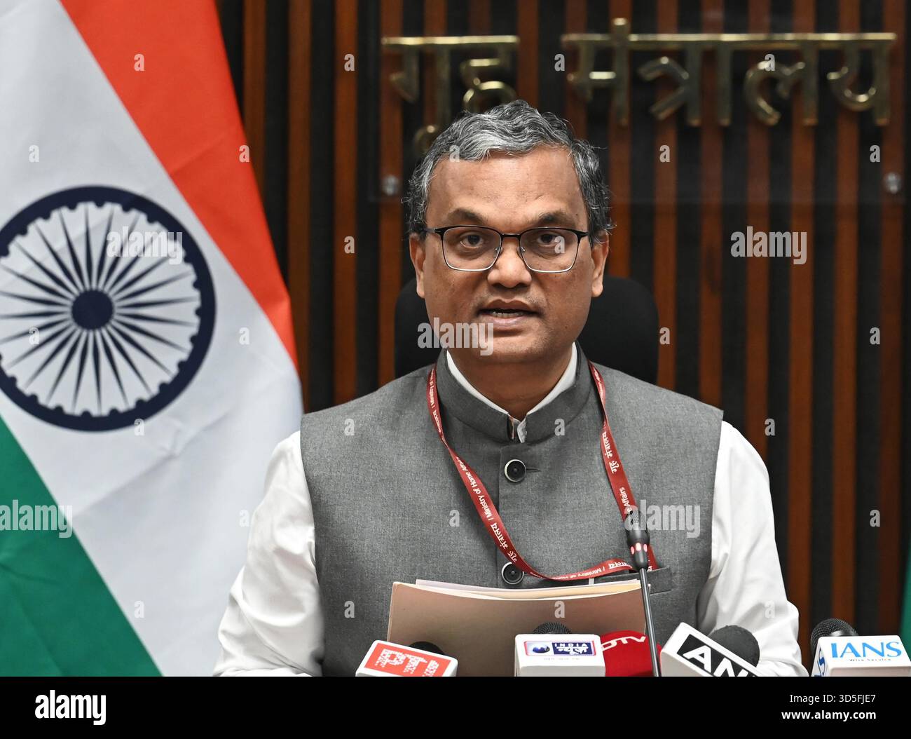 NEW DELHI, INDIA - NOVEMBER 15: Prashant Lokhande, Joint Secretary ...
