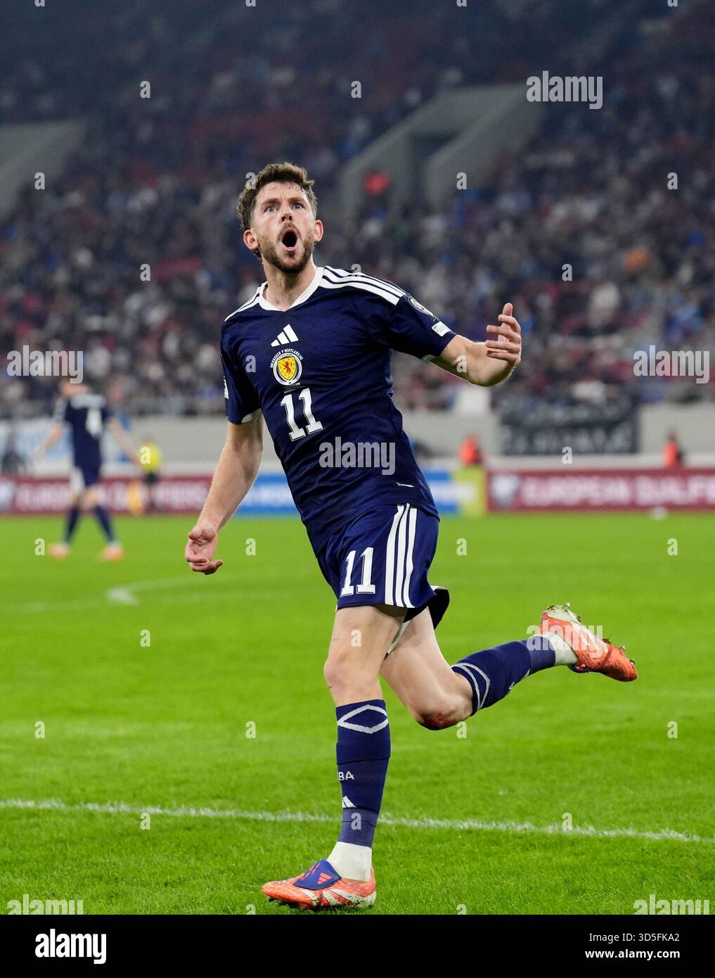 Scotland's Ryan Christie celebrates after scoring his sides second goal ...