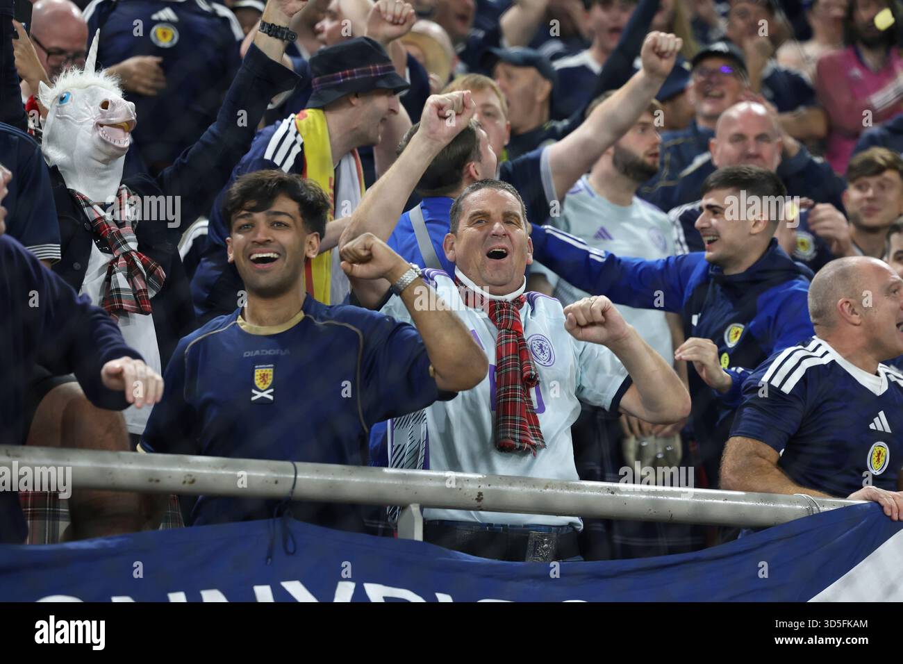 Scotland supporters cheer for their team during the World Cup 2026 ...