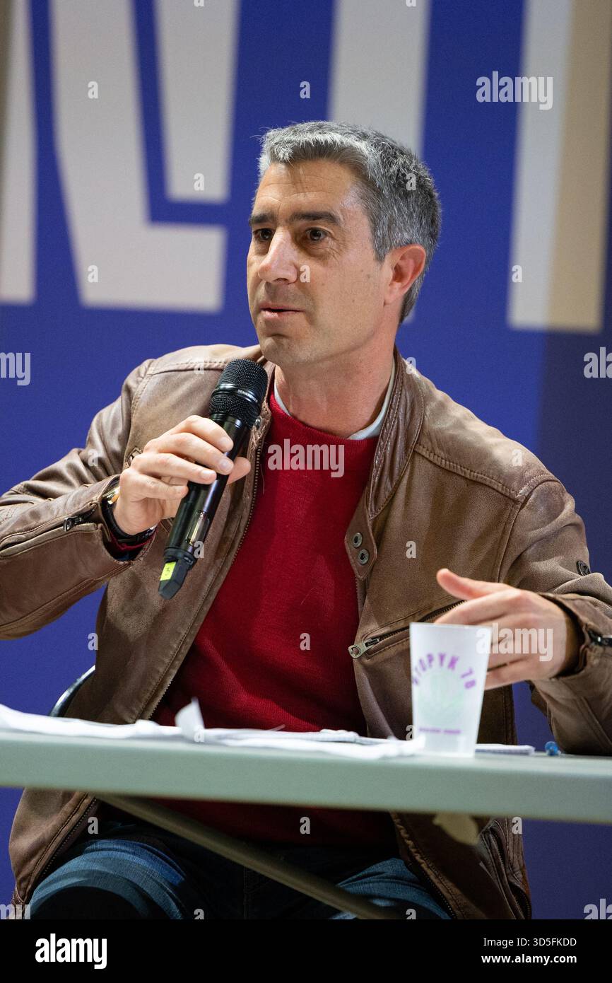 Ecologiste et Social's MP Francois Ruffin during a convention of the ...