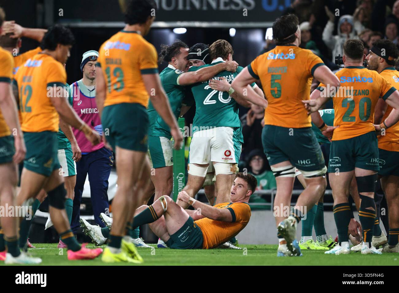 Ireland's players celebrates with their captain Caelan Doris after ...