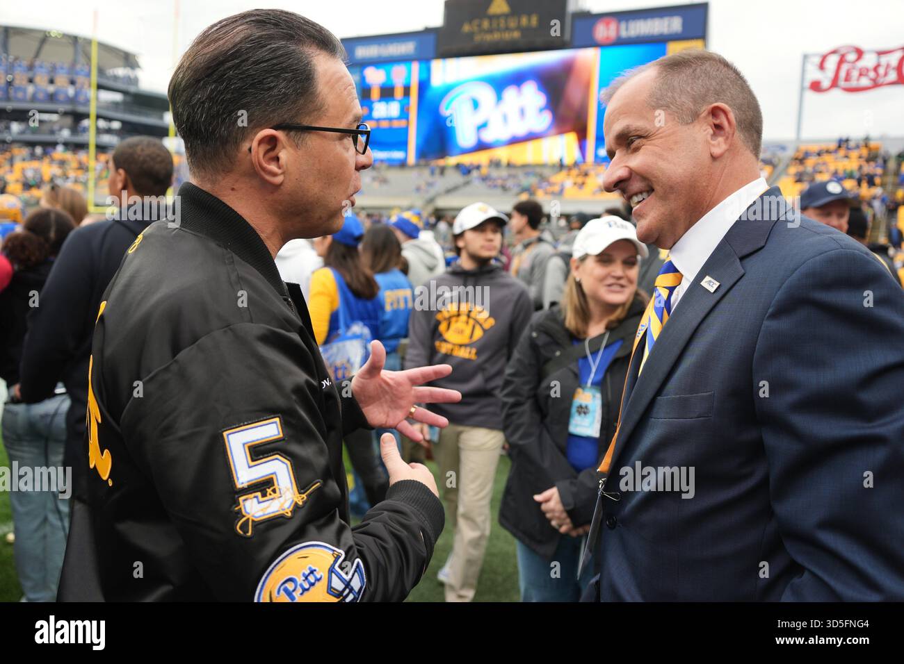 ACC Commissioner James J. Phillips, right, visits with Pennsylvania ...