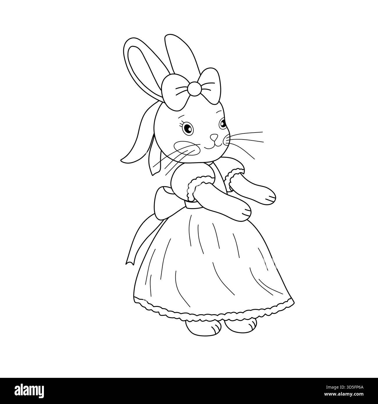 Adorable white bunny Black and White Stock Photos & Images - Alamy