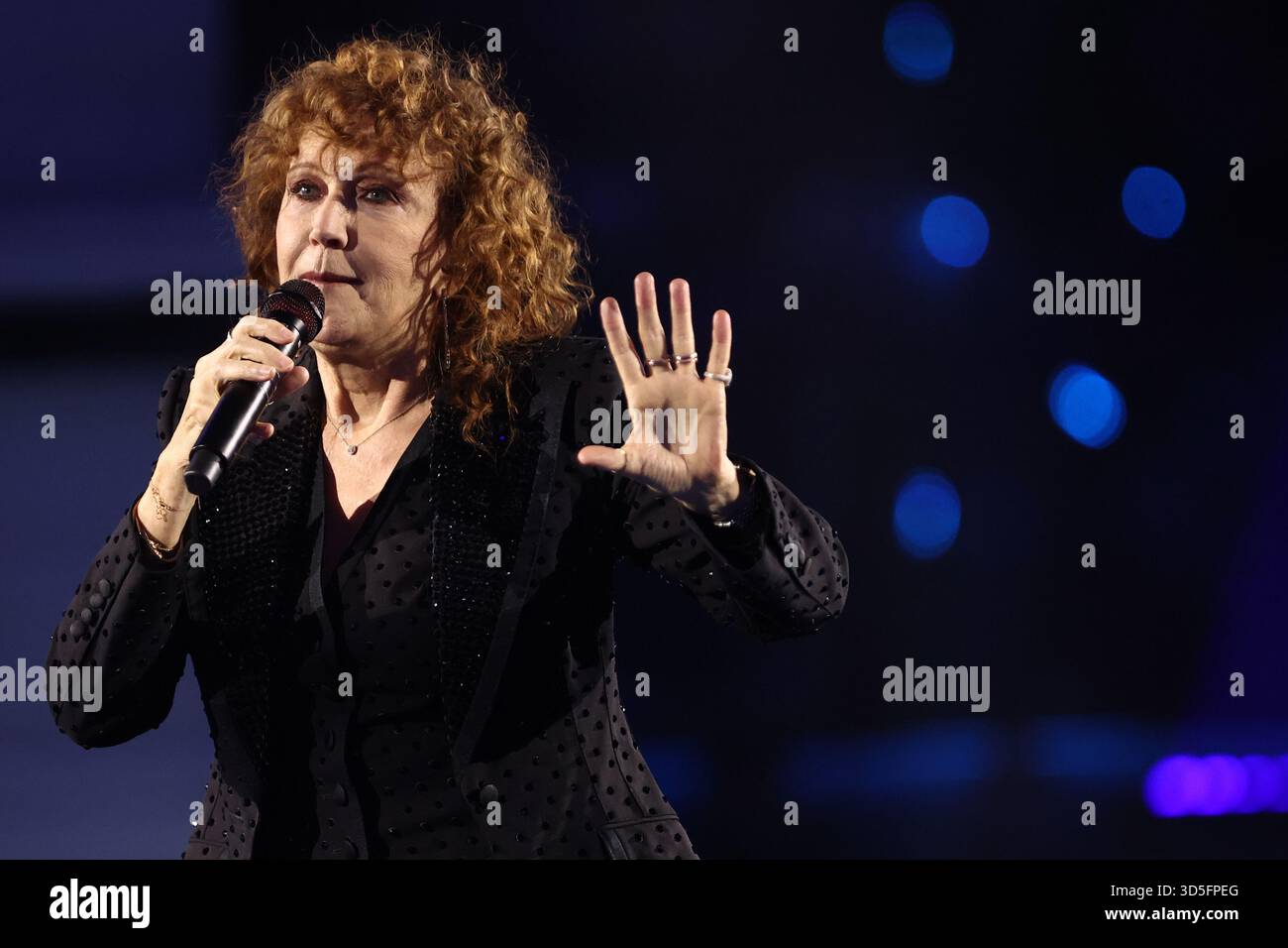 Fiorella Mannoia performs during Day seven of the Nitto ATP World Tour ...
