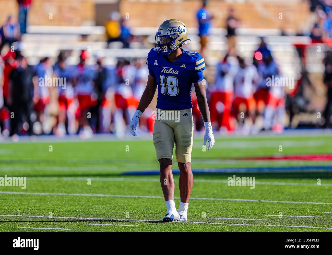 November 15, 2025:.Tulsa Golden Hurricane defensive back Zach Williams ...