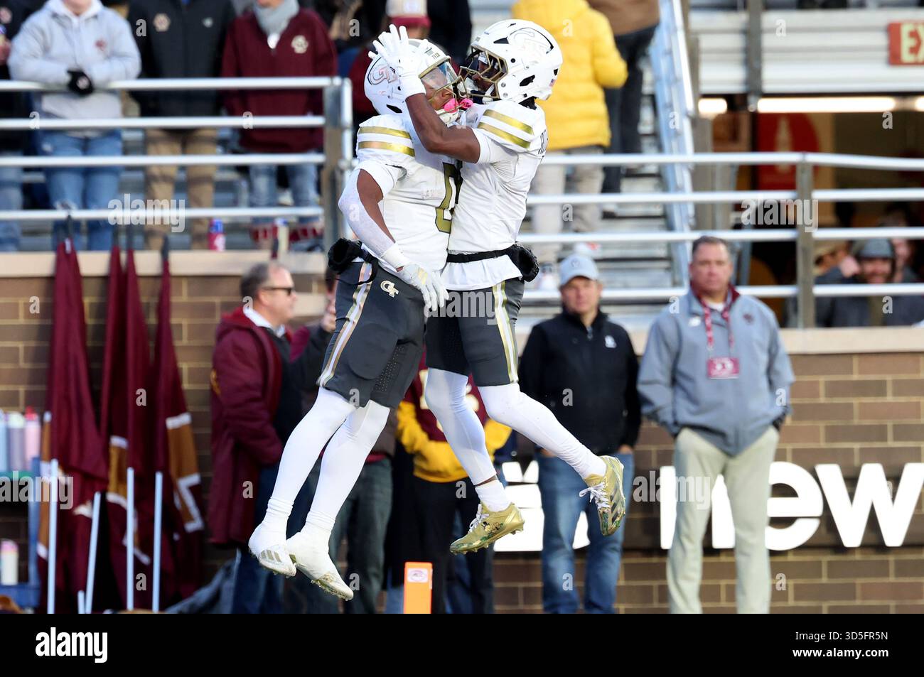 Georgia Tech running back Malachi Hosley, left, and wide receiver Malik ...