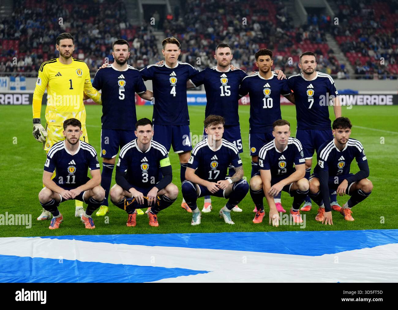 Scotland's players poses for a group photo ahead of the FIFA World Cup ...