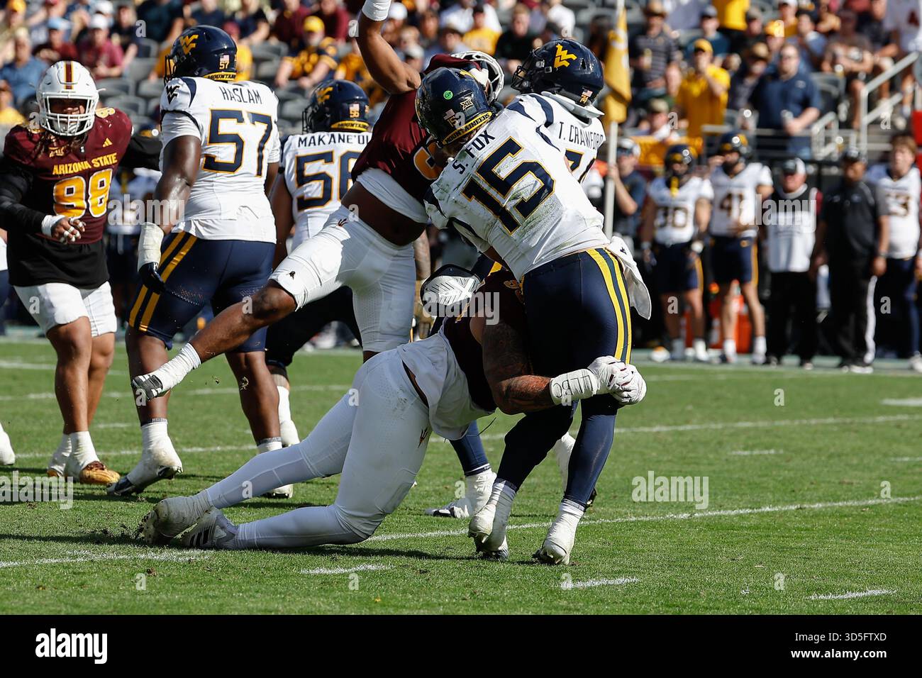 TEMPE, AZ - NOVEMBER 15: West Virginia Mountaineers quarterback Scotty ...