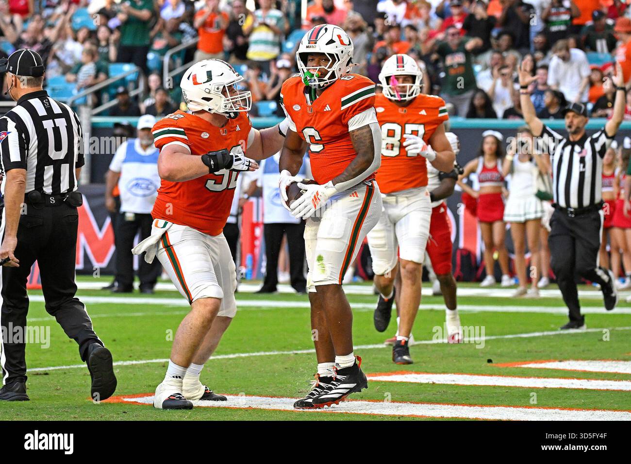 MIAMI GARDENS, FL - NOVEMBER 15: Miami running back CharMar Brown (6 ...