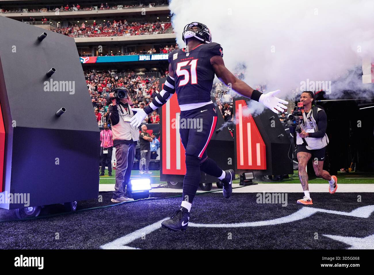 Houston Texans defensive end Will Anderson Jr. enters the field before ...